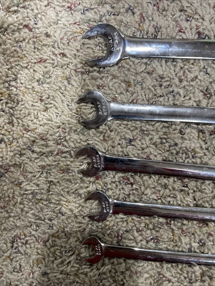 Craftsman SAE Tappet Thin Open End Wrench Set 3/8" to 7/8" A-AF | eBay