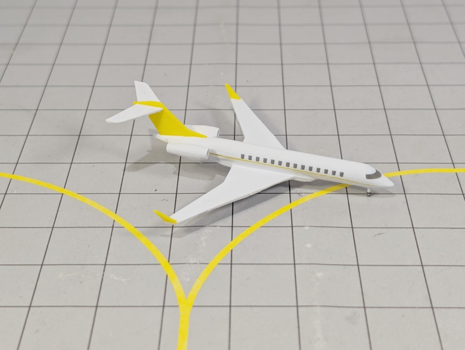 2x Bombardier Global 7500 Business Private Jet Model 1:400 Scale ...