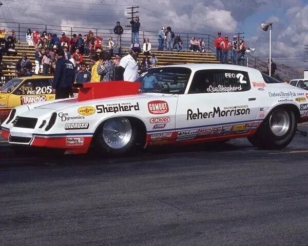 Lee Shepherd 1981 Reher-Morrison Pro Stock Camaro At Pomona 8x10 PHOTO ...