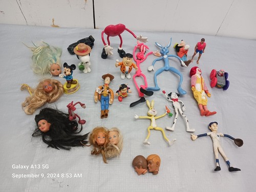 Remco Figurines Ronald McDonald Flintstones Mickey Mouse ect. Lot of ...