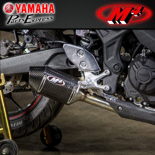 2015 - 2022 YAMAHA YZF-R3 YZF R3 MT-03 M4 STREET SLAYER CARBON SLIP ON ...