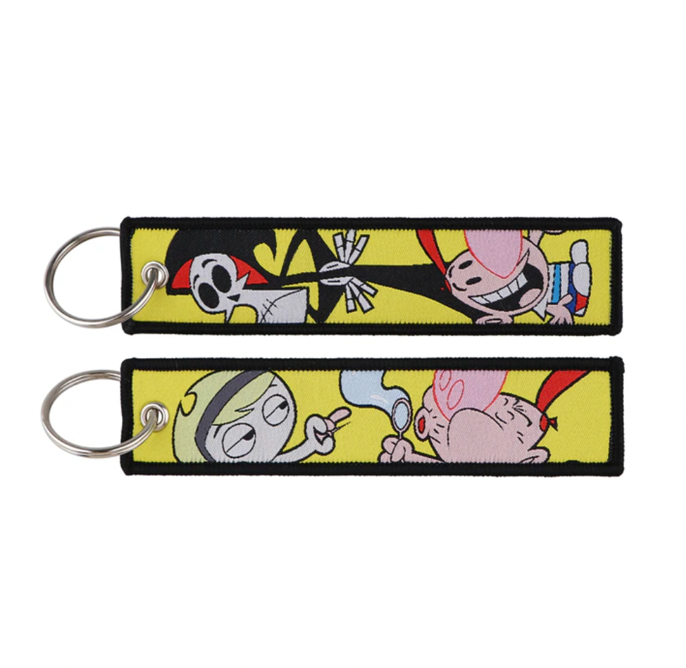 The Grim Adventures of Billy & Mandy Embroidered Double Sided Key Tag ...
