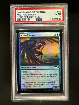 2020 Magic the Gathering #58 - M21 Core Set Foil 2021 - Mistral Singer ...