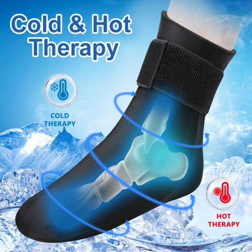 Reusable Gel Cold Therapy Sock Ankle Foot Gel Ice Pack Wrap Sports | eBay
