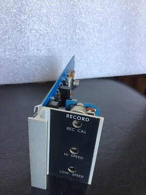 Ampex MM-1100/1200/AG-440 Reel to Reel Machine AUDIO RECORD CARD. | eBay