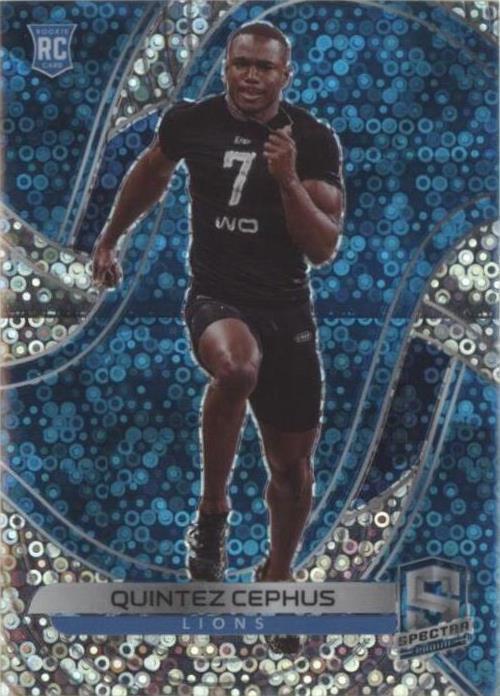 2020 Panini Spectra - Rookies Quintez Cephus #190 Neon Blue Prizm /60 ...