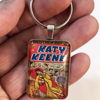 Katy Keene #5 SULTRY Cover Key Ring or Necklace Classic Archie Comic ...