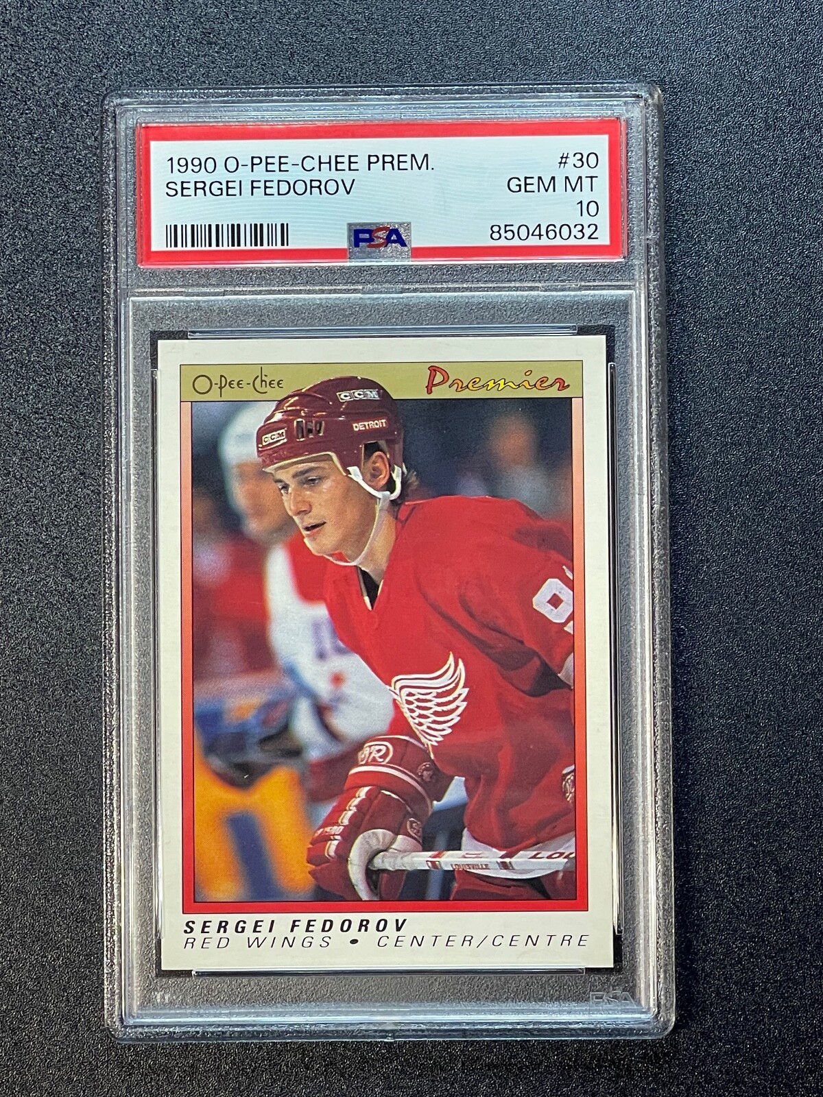 1990 OPC Premier Sergei Fedorov Rookie Card PSA 10 Gem Mint | eBay