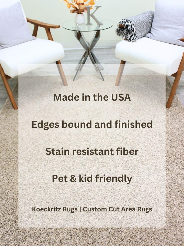 Koeckritz Soft Frieze Rug | Speckled Beige/Tan Rectangle & Square | Any ...