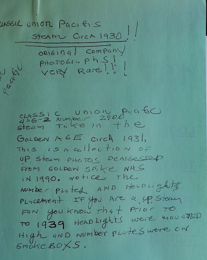 Rare 1930 Union Pacific Steam Engine 462 #2906 Up Steam Photo Railroad ...