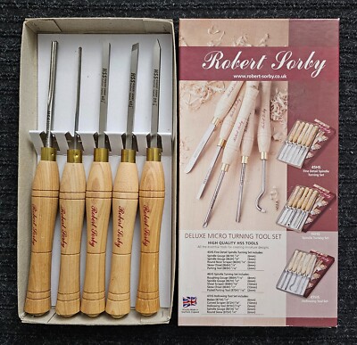 5pc. *NEW* Robert Sorby #45HS Micro Turning Tool Set | eBay