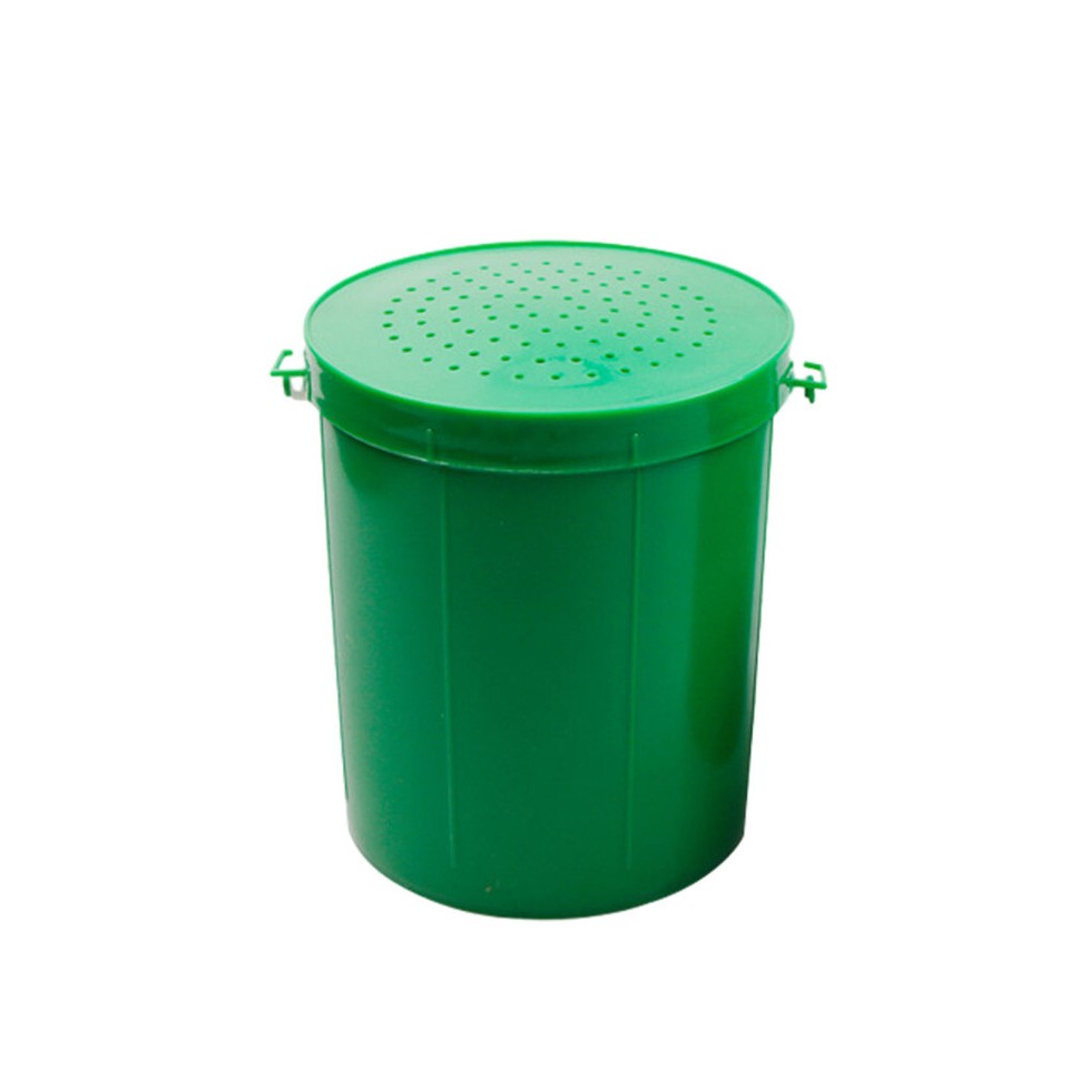 Fishing Worm Bait Bucket Live Worm Box Fishing Lures Ventilated Storage ...
