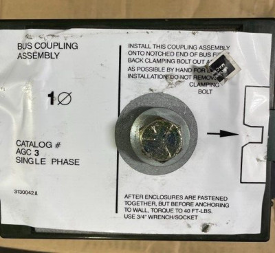 AGC 3 BUS COUPLING ASSEMBLY SINGLE PHASE | eBay