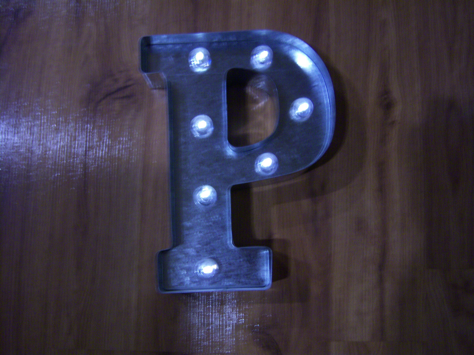 Letter P Silver Decor