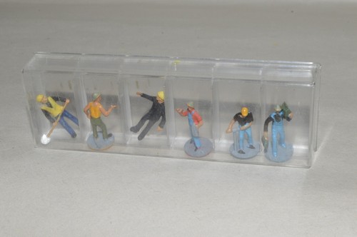 HO scale people figures set Construction Workers Crew | eBay