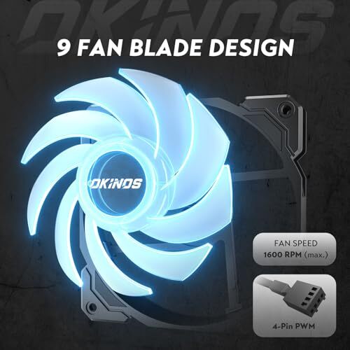 A12 RGB Fans 5V 3-Pin Addressable RGB Fans 120mm RGB Fan RGB Case Fans ...