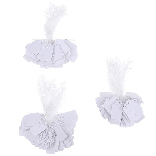 300Pcs Label Tie String Strung Ticket Jewelry Merchandise Display Price ...