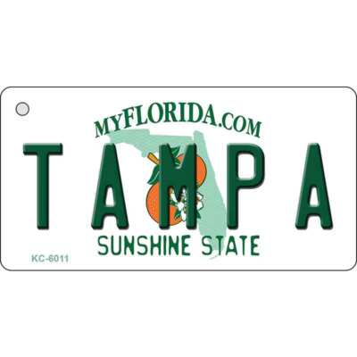 Tampa Florida State License Plate Tag Key Chain KC-6011 | eBay