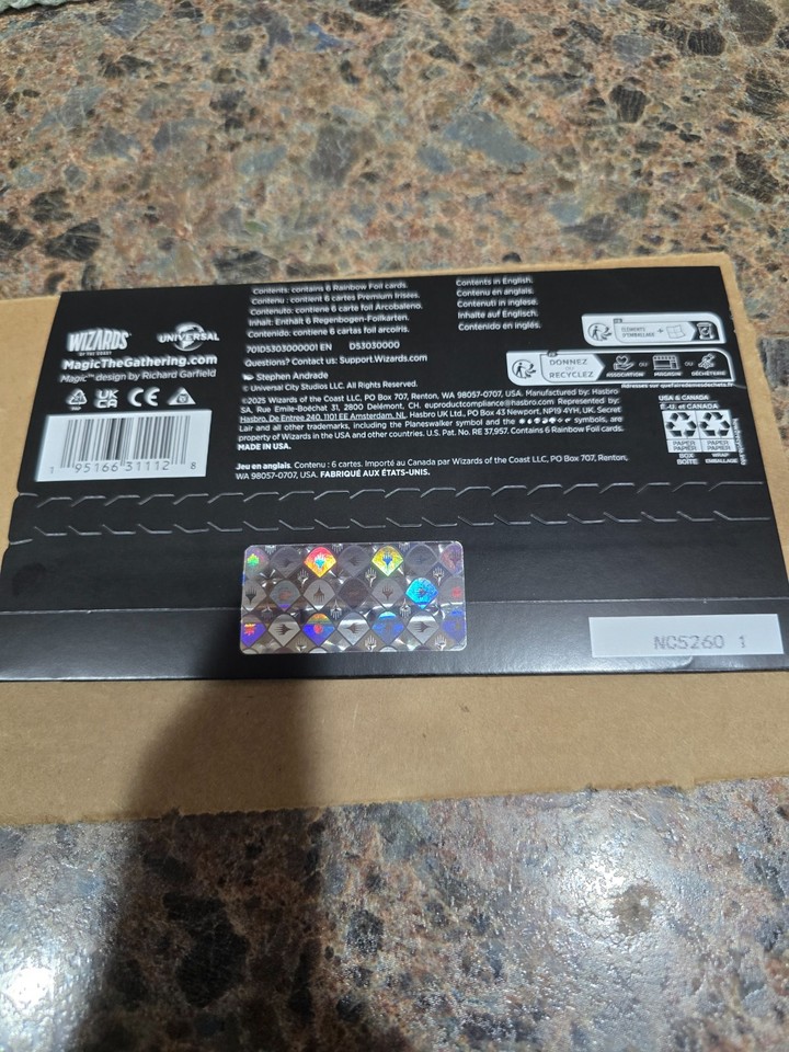 Sealed Magic the Gathering MTG Secret Lair Jaws Terror of Amity Island ...