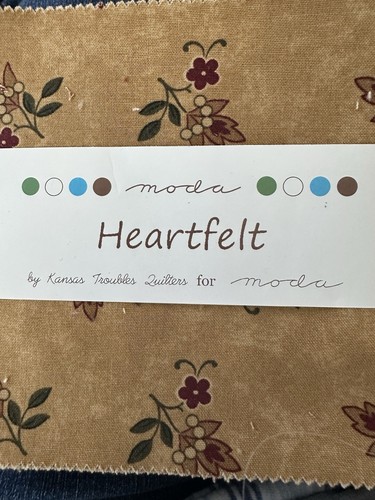 Moda Fabric Kansas Troubles Heartfelt Charm Pack New | eBay