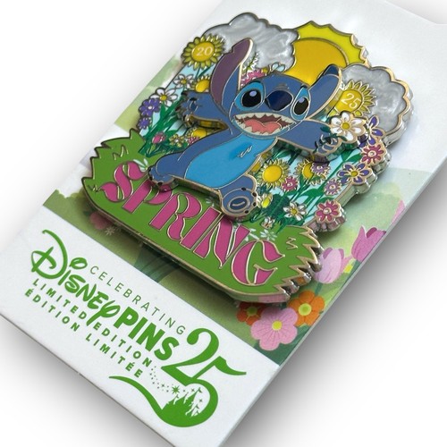 Disney Parks 2025 Spring Stitch Limited Edition 3000 Pin Daisy Flowers ...