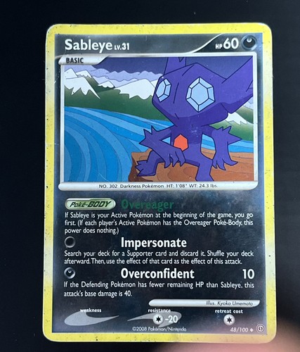 Sableye Stormfront 48/100 MP-LP Pokémon Card | eBay