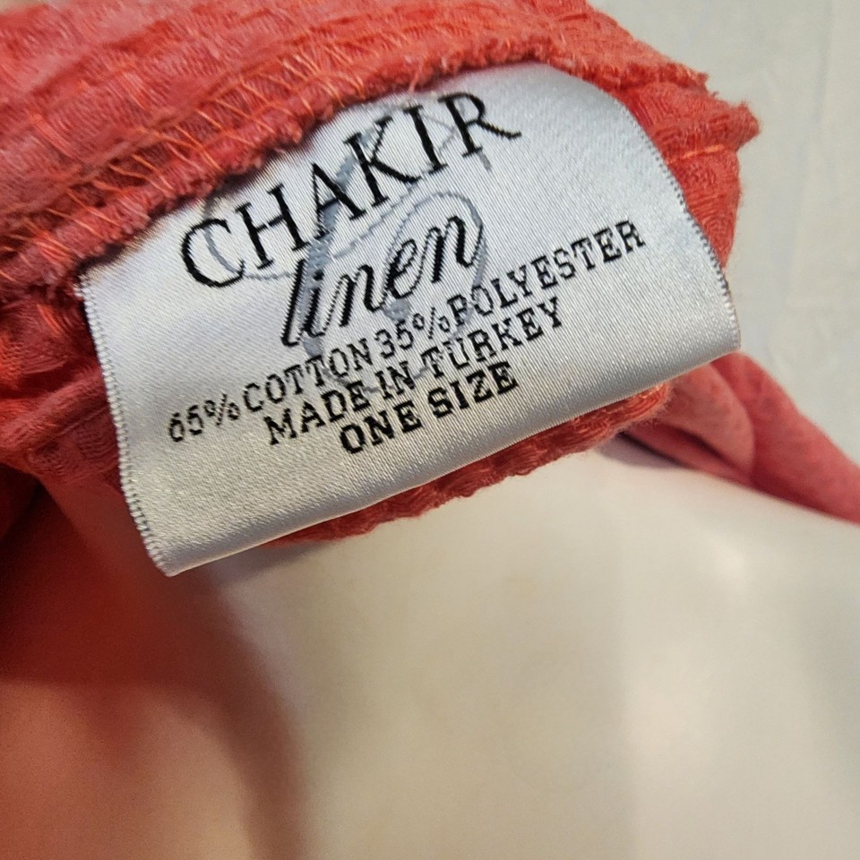 Chakir Turkish Linen Robe Short Lightweight Waffle Knit Bath Spa Kimono ...