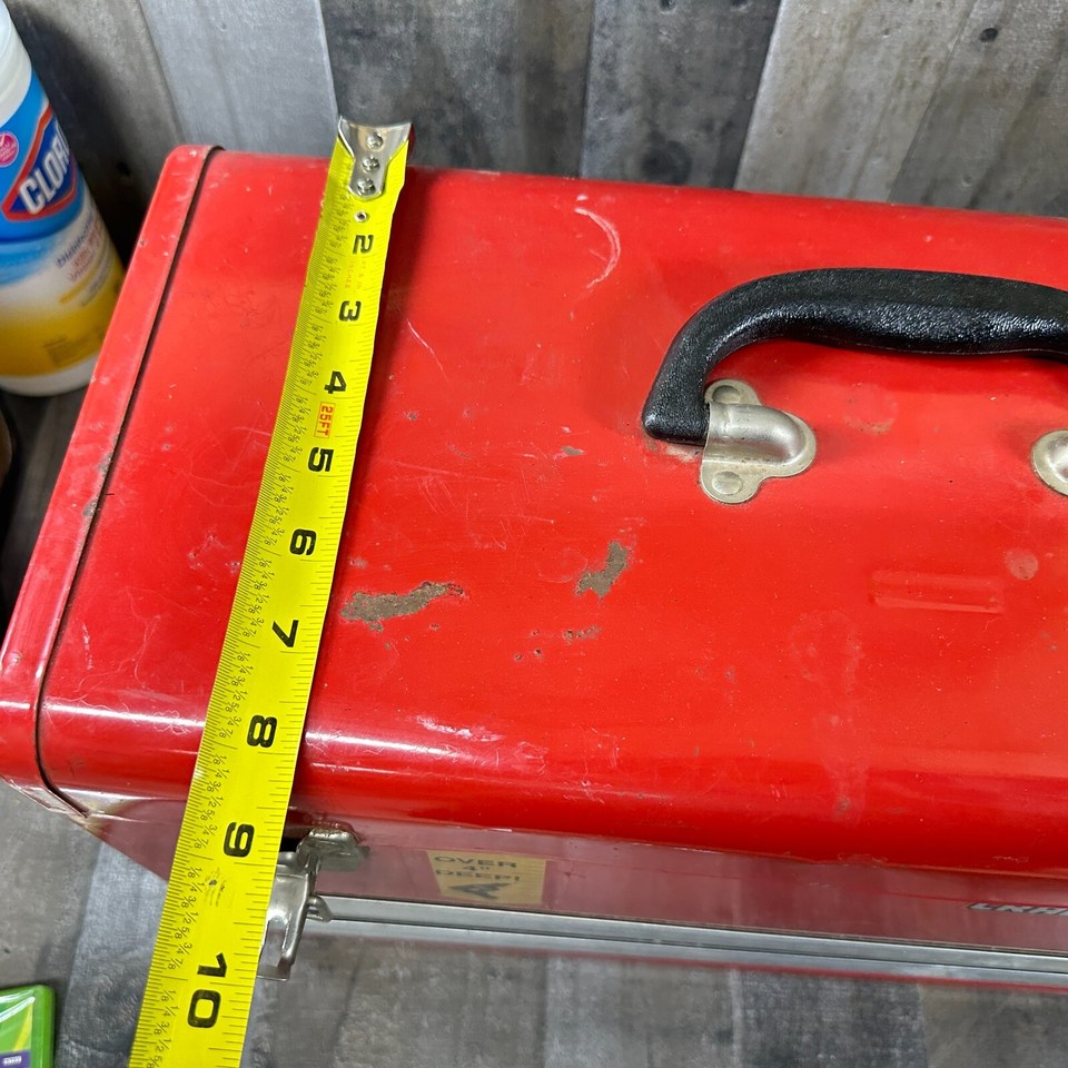 Vintage Craftsman 2 Two Drawer Deep Top Tool Box Red Toolbox | eBay