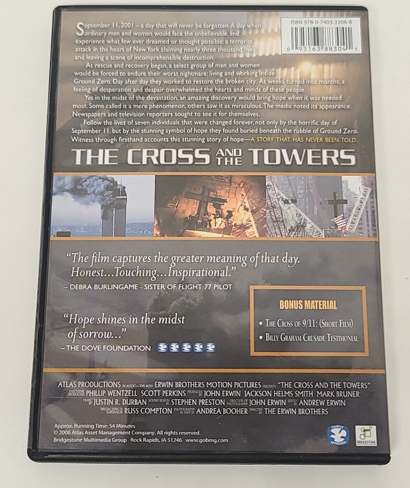The Cross and the Towers DVD Video Twin New York 10 Year Commemorative ...