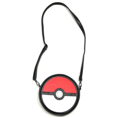 Pokemon Loungefly Crossbody Pokeball Purse Faux Leather Vinyl Poly Bag ...