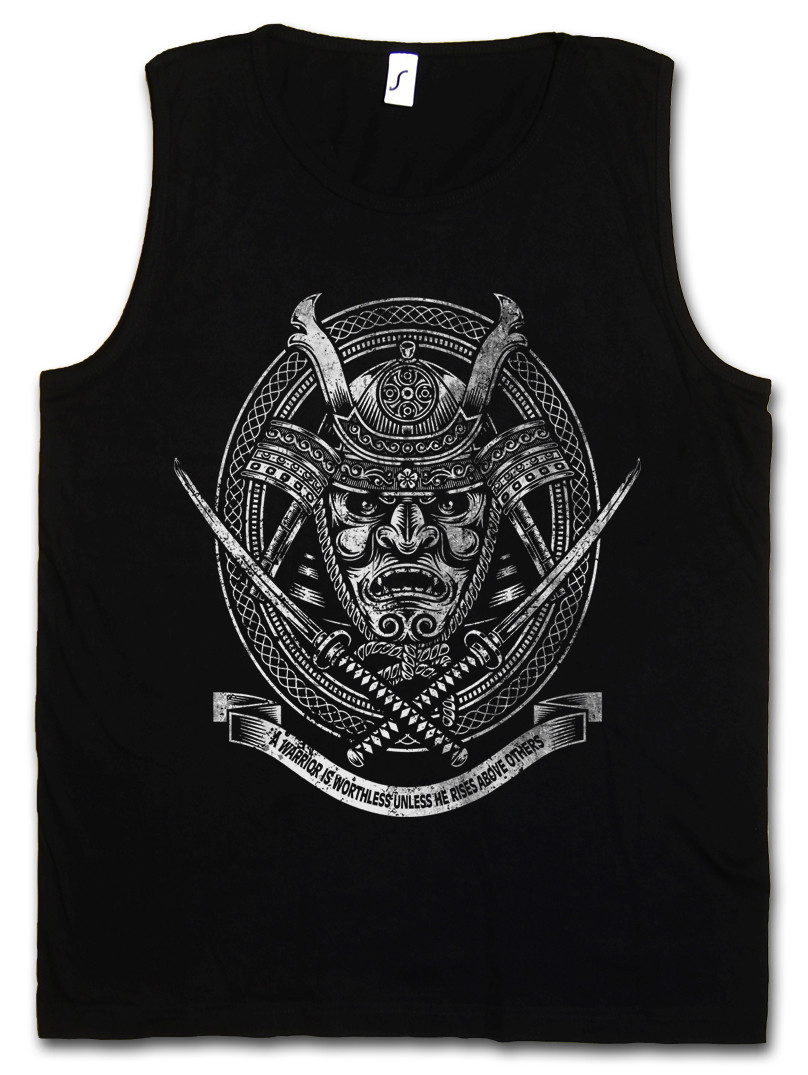 SAMURAI I TANK TOP VEST Ninja Japan Warrior Sword Seppuka Dakana Armor ...