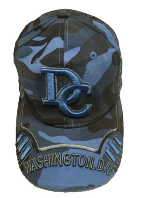 Washington DC Baseball Cap Hat Blue Camo City Hunter Adjustable STY# R ...