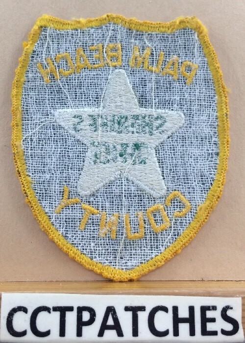 PALM BEACH COUNTY, FLORIDA SHERIFF OFFICE SMALL (POLICE) SHOULDER PATCH ...