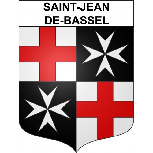 Saint-Jean-de-Bassel 57 ville sticker blason écusson autocollant ...