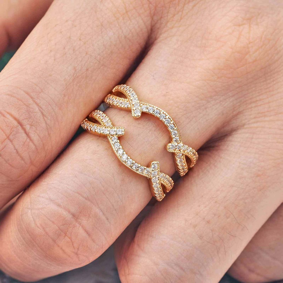 Ring Jacket Enhancers Insert Engagement Ring Silver Wedding Anniversary ...