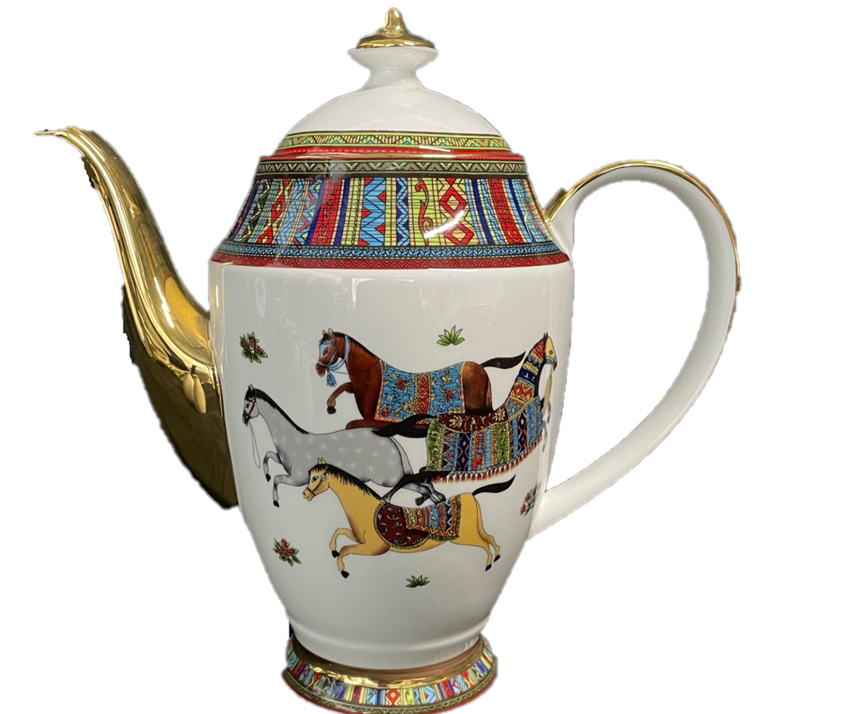 Imperial 58 pc Rare Luxury Greek Horse Cheval Banquet Dinner Set ...