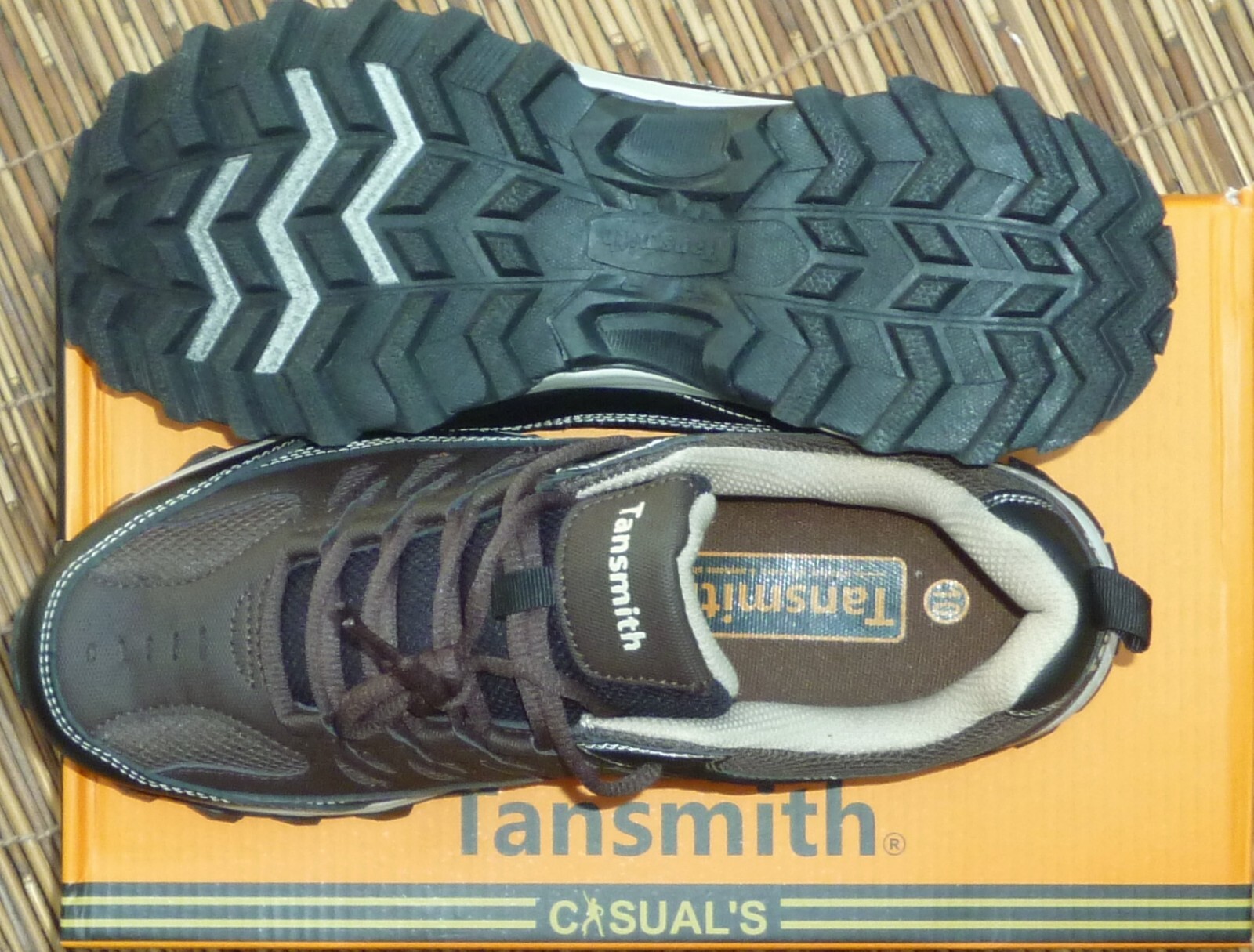 TANSMITH CASUAL'S ZEAL MENS BROWN ATHLETIC TYPE LITE COOL SHOES SZ 10 ...