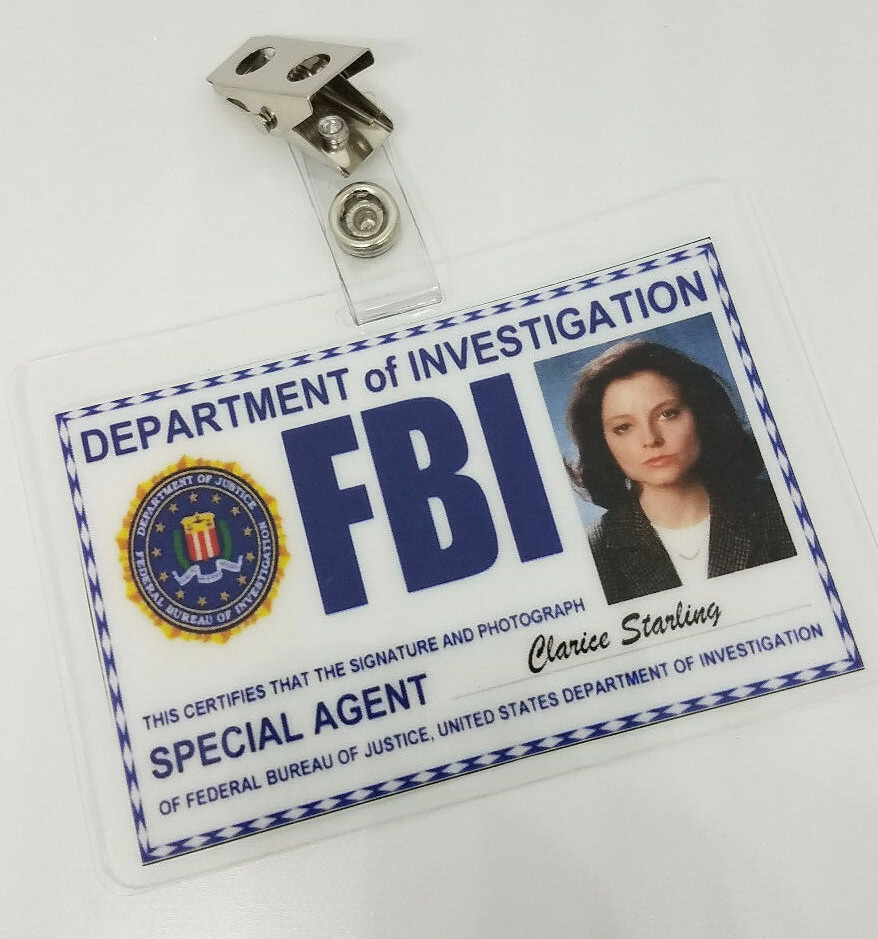 Silence Of The Lambs ID Badge - Clarice Starling (Hannibal) cosplay ...