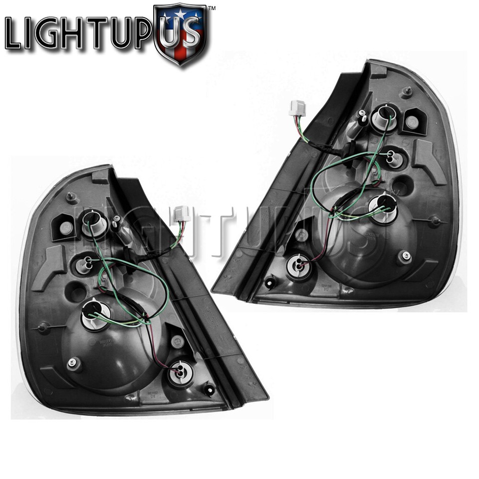 Left Right Pair Dark Chrome Rear Brake Tail Lights for 2005-2006 NISSAN ...