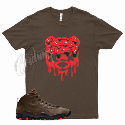 New Brown DRIPPY T Shirt for J1 10 Dark Mocha Travis Scott 1 Match ...