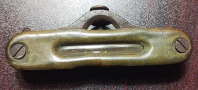 VINTAGE BRASS & CAST IRON STRING LINE BUBBLE LEVEL WORKING ANTIQUE | eBay