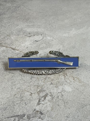 WWII US Army CIB Combat Infantry Badge Sterling Silver Blue Enamel D44 | eBay