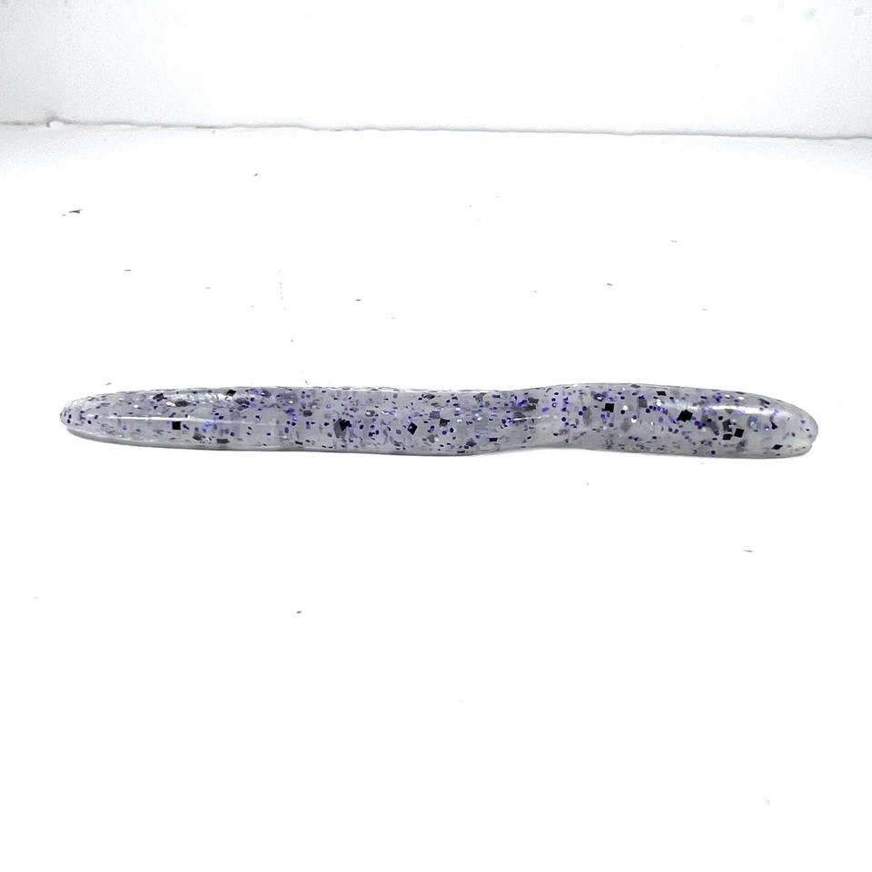 25 Hand Poured 3” Reaper Plastic Worms “Purple Holo Flash” | eBay