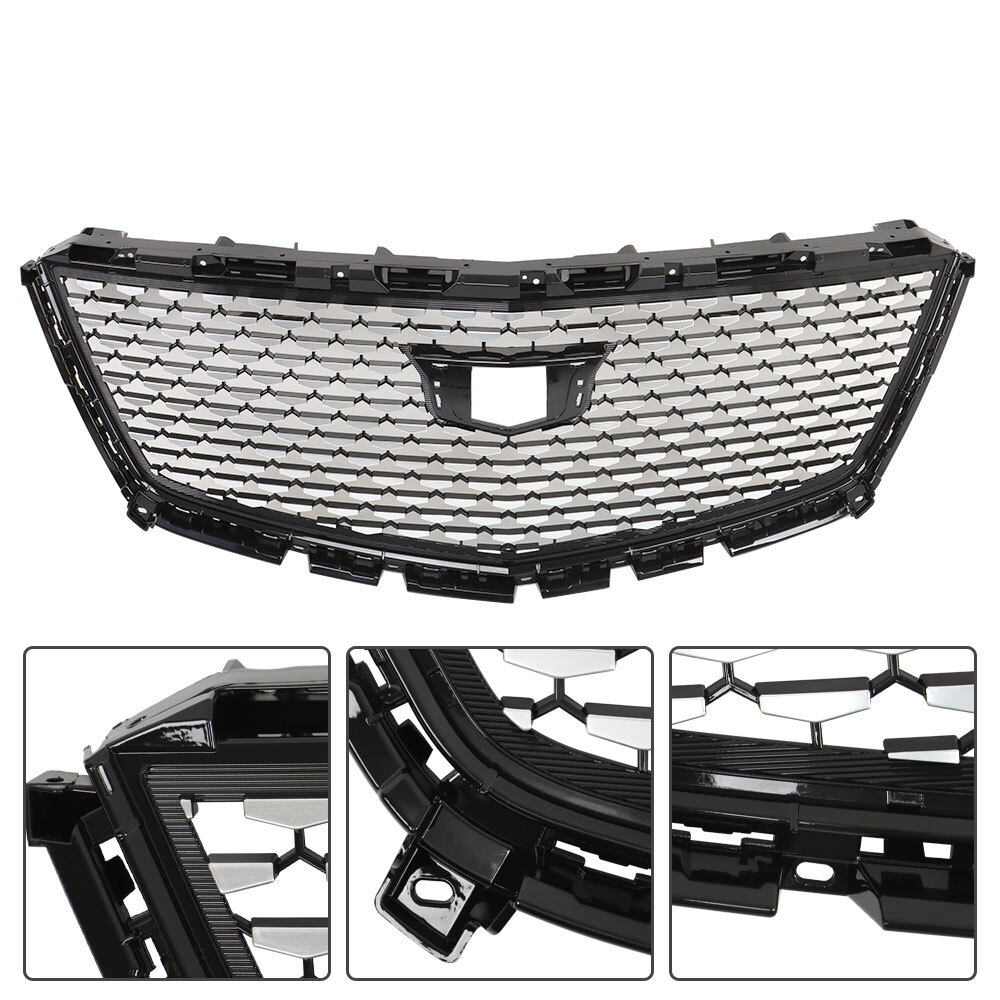 Fit For Cadillac XT5 2016 2017-2022 Front Upper Grille Grill Cover ...