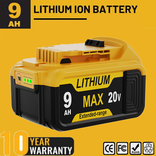 20V For DeWalt 20 Volt Max 9.0AH Lithium Ion Battery DCB206-2 DCB205-2 ...