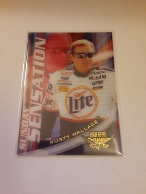 2000 Wheels High Gear Sunday Sensation Rusty Wallace #SS3 HOF NASCAR | eBay