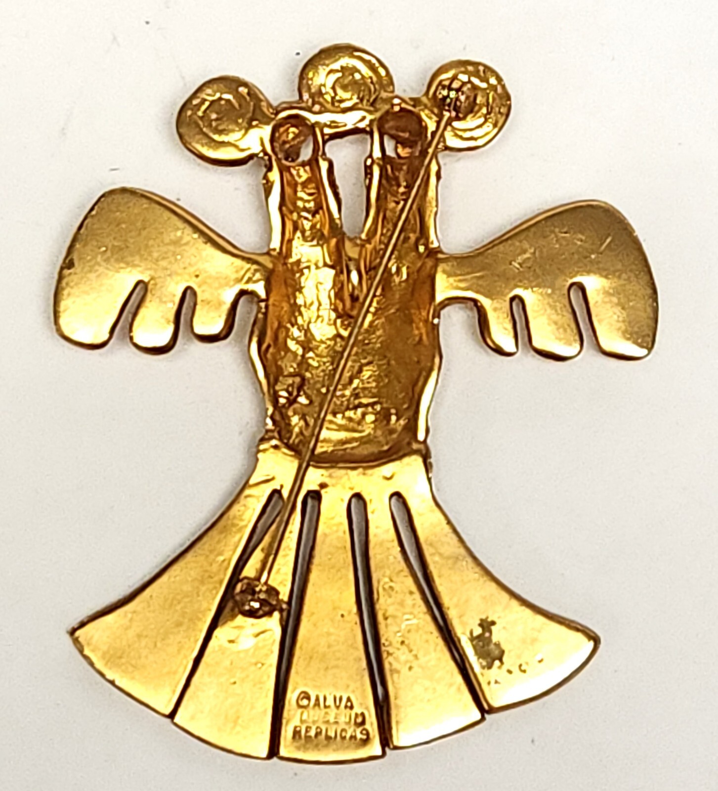 Alva Museum Replica Columbian Double Headed Eagle Gold Tone Brooch ...