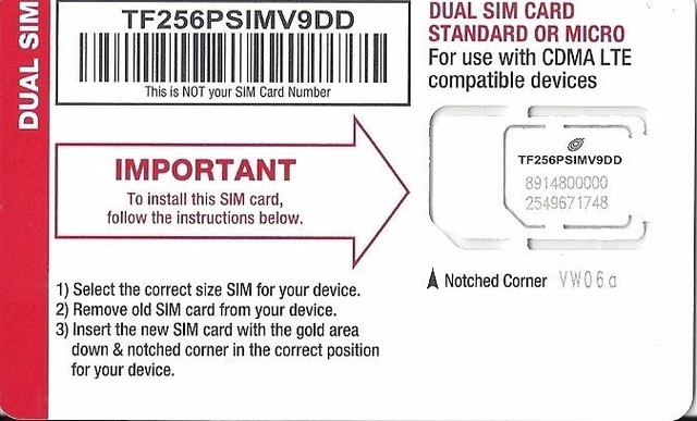 Straight Talk Bring Your Own Phone BYOP Verizon Activation Kit (4G LTE ...