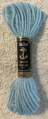Anchor Tapisserie Wool Yarn 1 Skein 10M Pastel Blue Shade 8802 | eBay