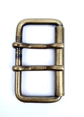 Antiqued Finish Double Prong Replacement Roller Belt Buckle, Fits 2-1/2 ...